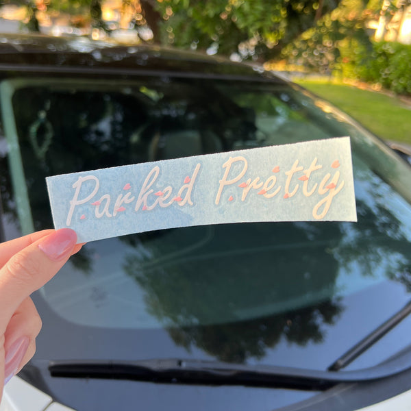 Sakura Overlay Logo Decal – Parked Pretty